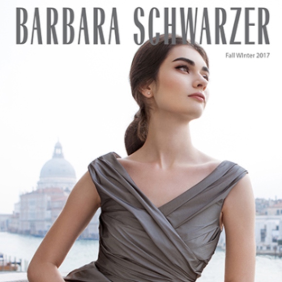 Barbara Schwarzer | Dresses | Vintage Womens Red Silk Evening Gown ...